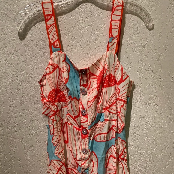 FARM Rio | Dresses | Farm Rio Anthropologie Graphic Floral Print Dress ...